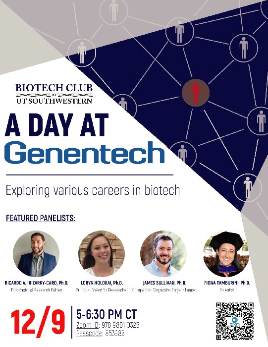 A Day At Genentech :: BiotechnologyClubUTSW